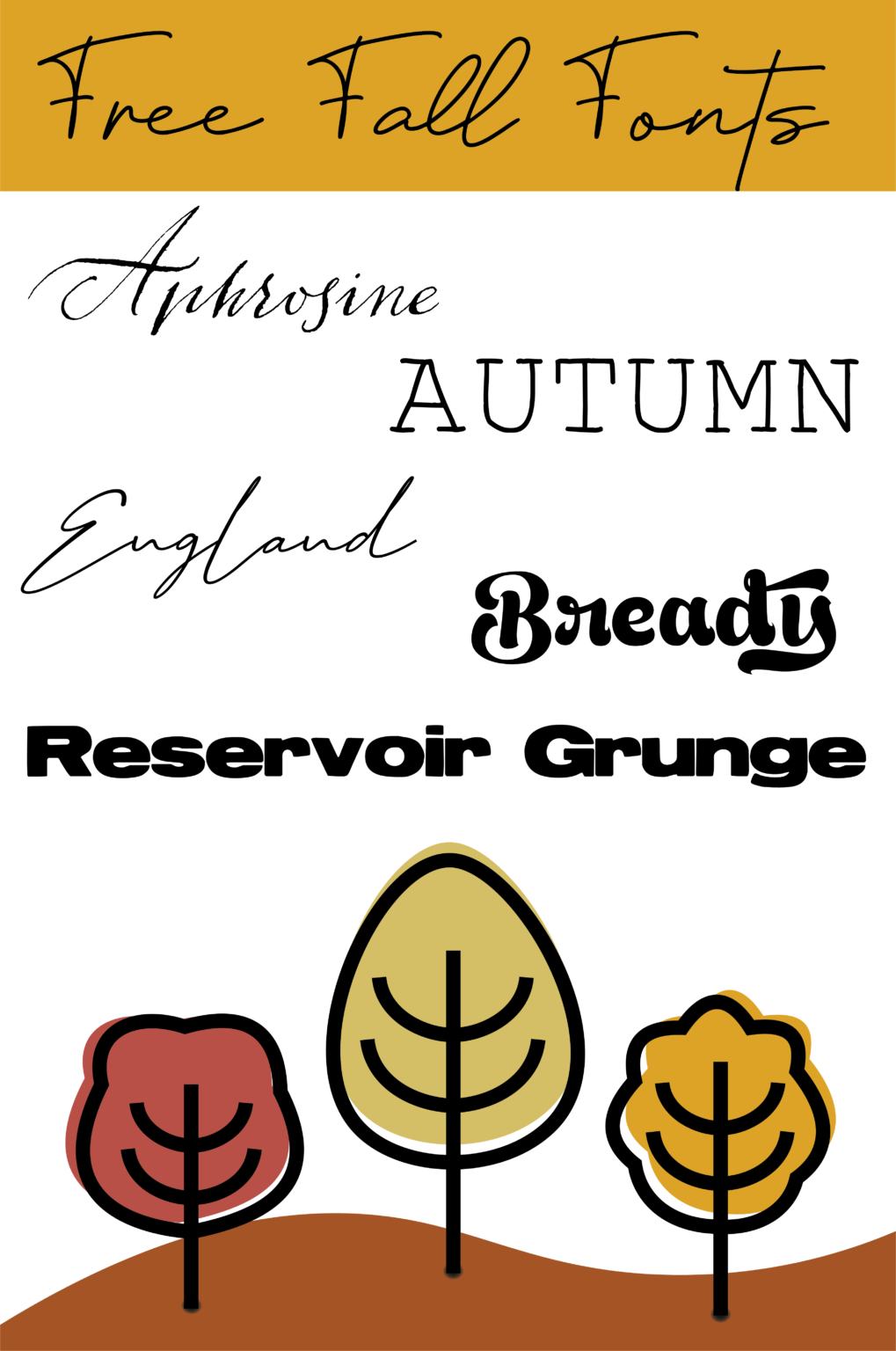 5 Free Fall Fonts - Canvas Sign Designs Blog