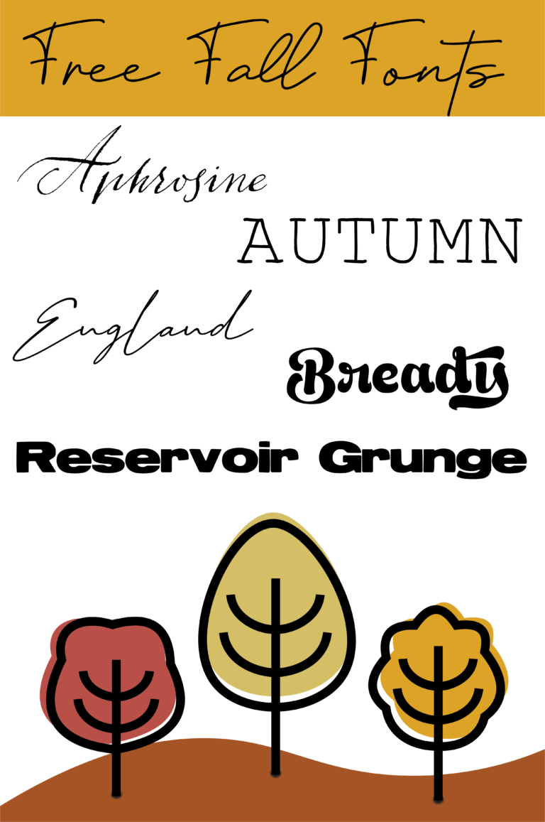 5 Free Fall Fonts - Canvas Sign Designs Blog